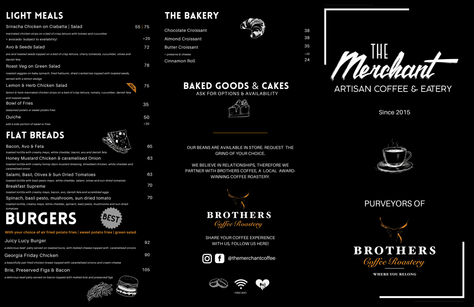 Our Menu | The Merchant Coffee